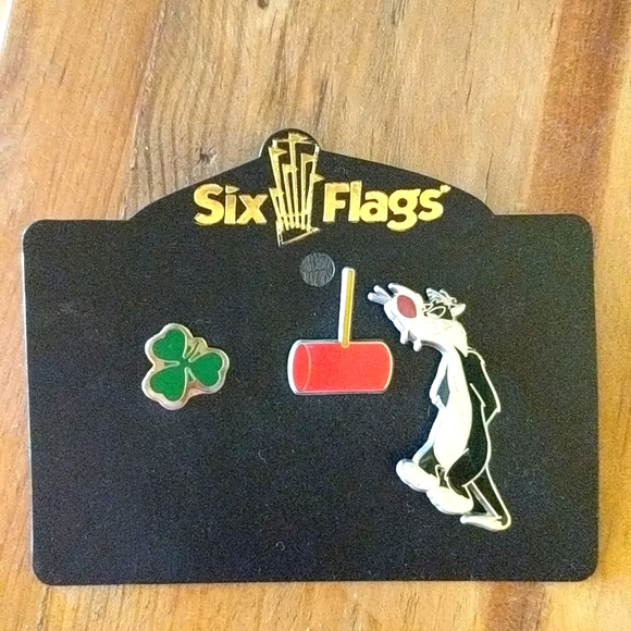 Six Flags | Other | Looney Toons Sylvester The Cat Pins | Poshmark